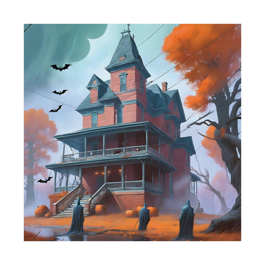 Evil Ghouls Poster, Ghoul Haunted House Poster, Evil Ghoul Art Print ...