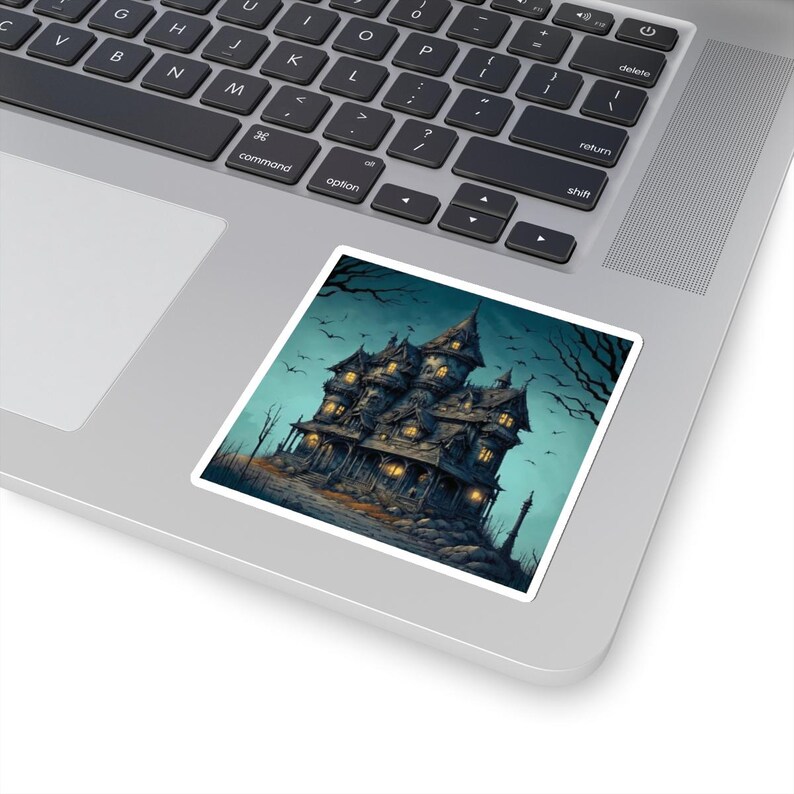 Vintage Haunted House Sticker, Vintage Victorian House, 1800 Haunted ...