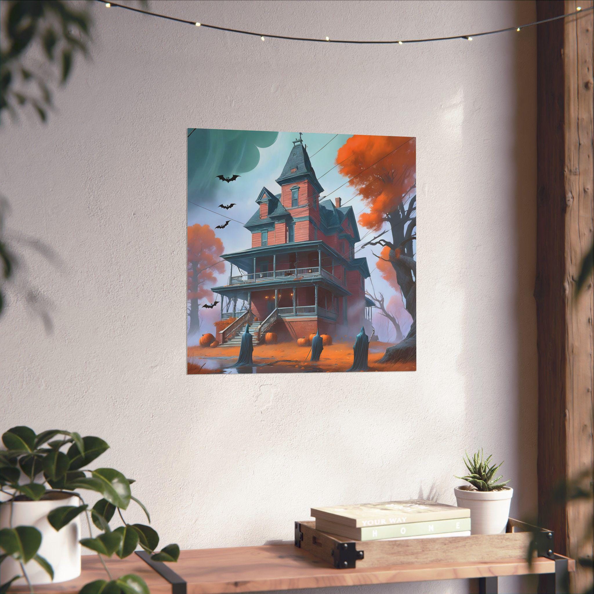 Evil Ghouls Poster, Ghoul Haunted House Poster, Evil Ghoul Art Print ...