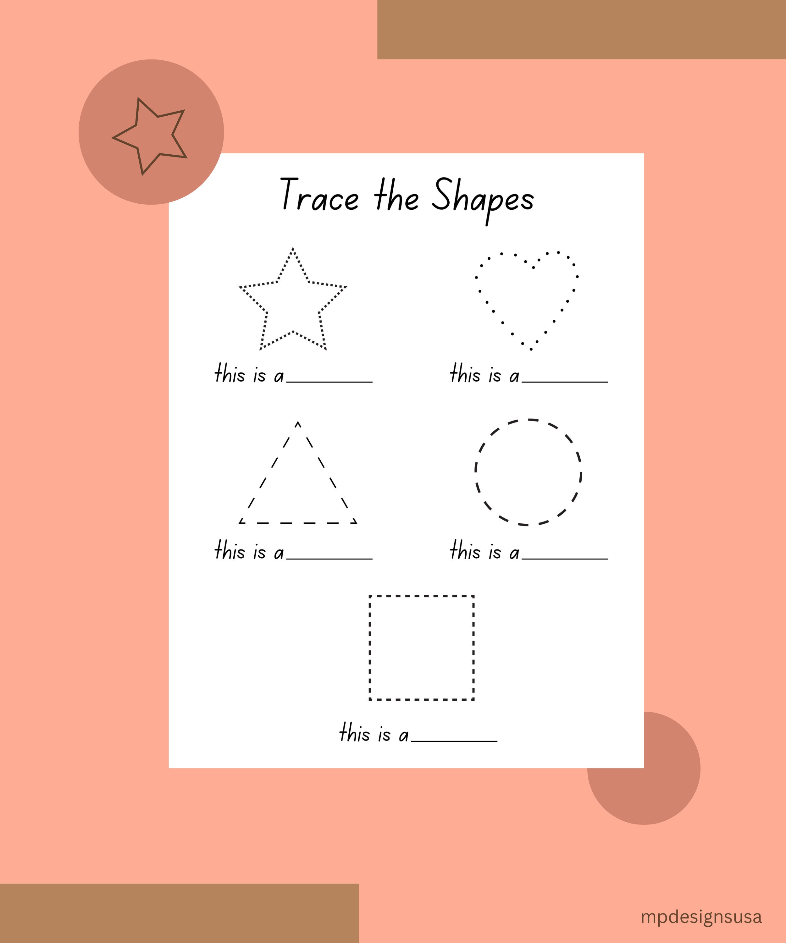 Printable Kids Preschool Daily Mantras Tracing Worksheet Alphabet ...
