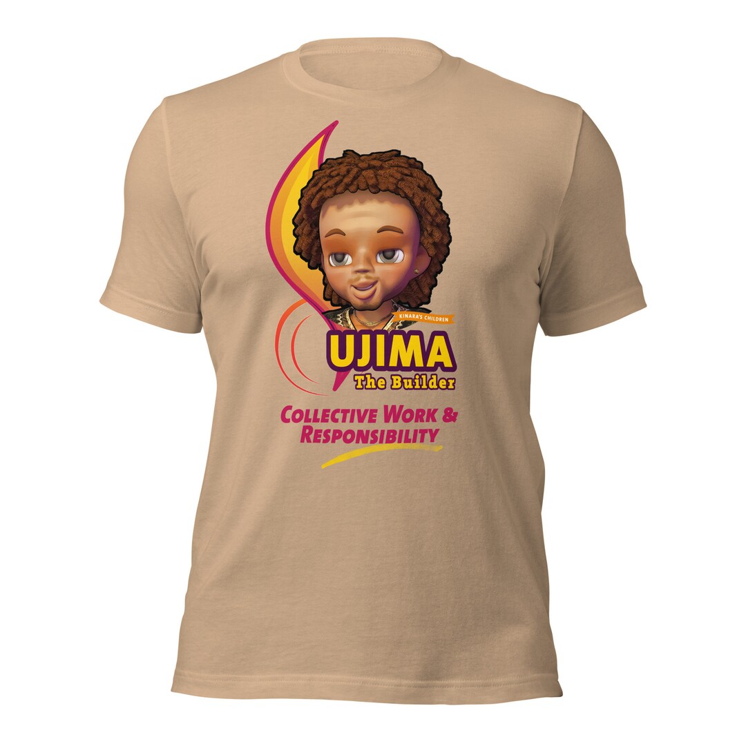 Ujima / African American / Cartoon Male / Cotton T-shirt - Etsy