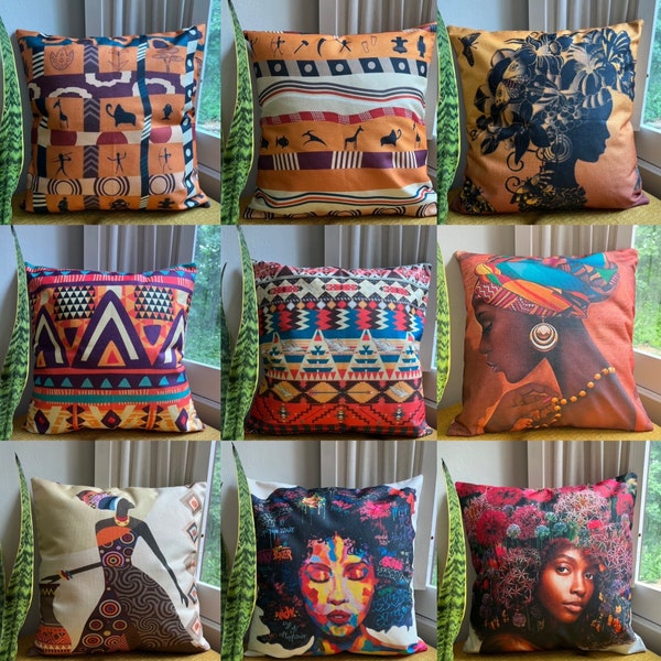 African Pillow - Etsy
