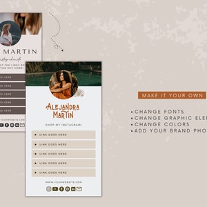 Link in Bio Instagram Template Social Media Marketing Instagram Landing ...