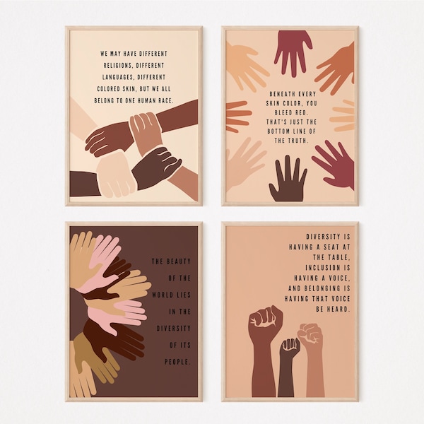 Diversity Classroom Signs - Etsy