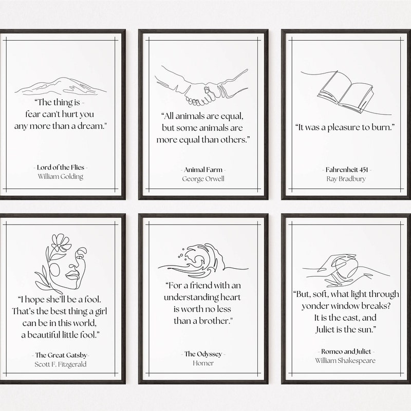 Literature Poster - Etsy