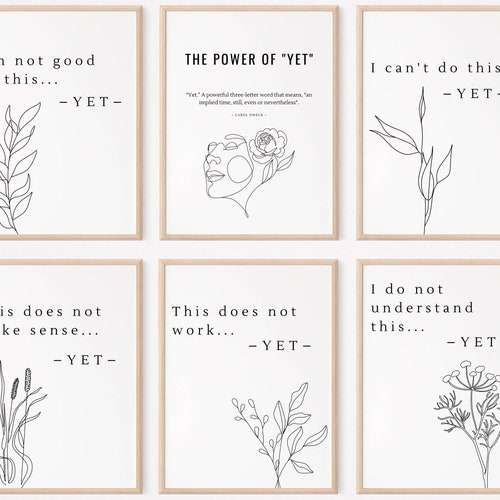 Nature GROWTH MINDSET POSTER Digital Download Set of 6 - Etsy
