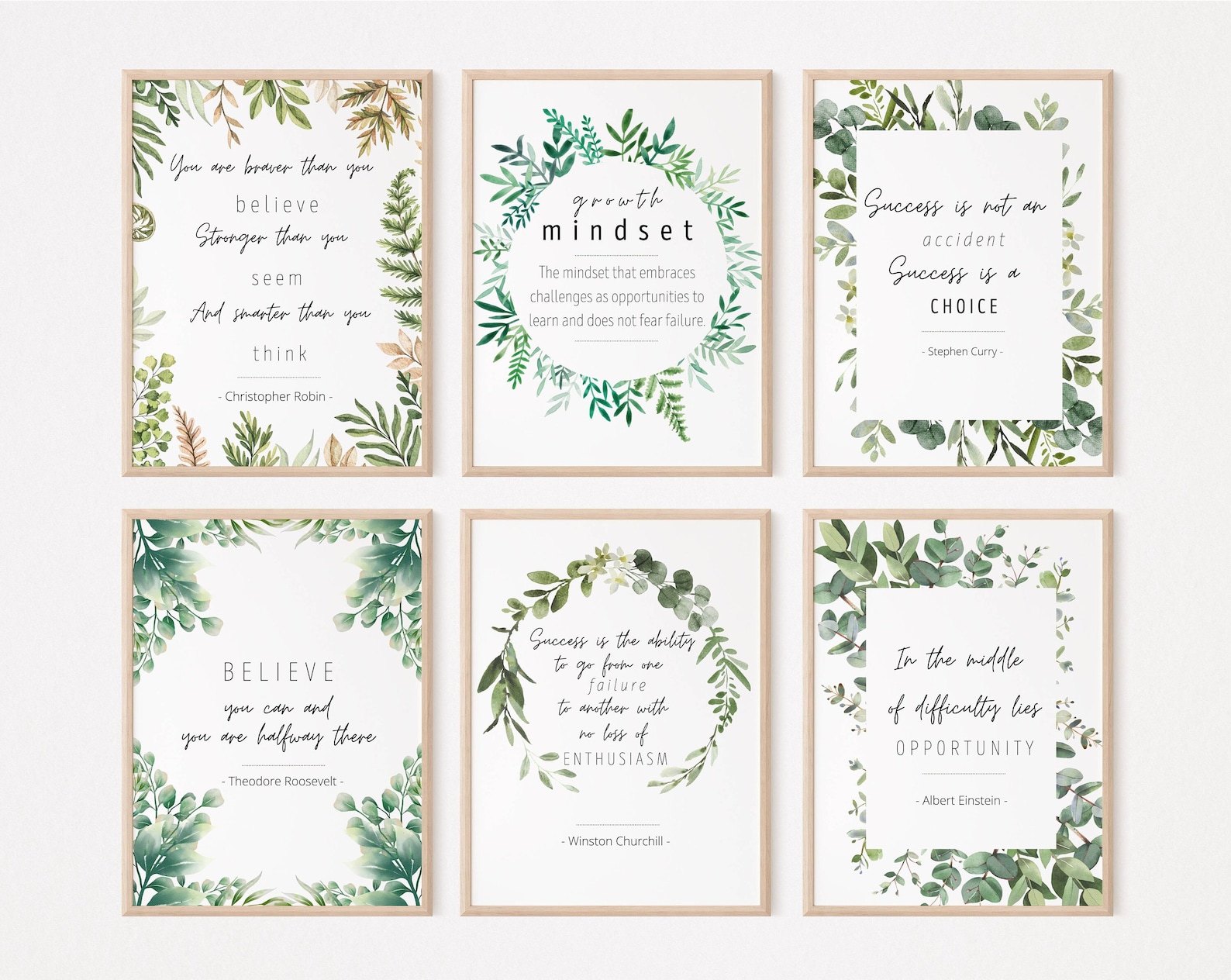 GROWTH MINDSET POSTER Digital Download Set of 6 Elementary - Etsy Canada