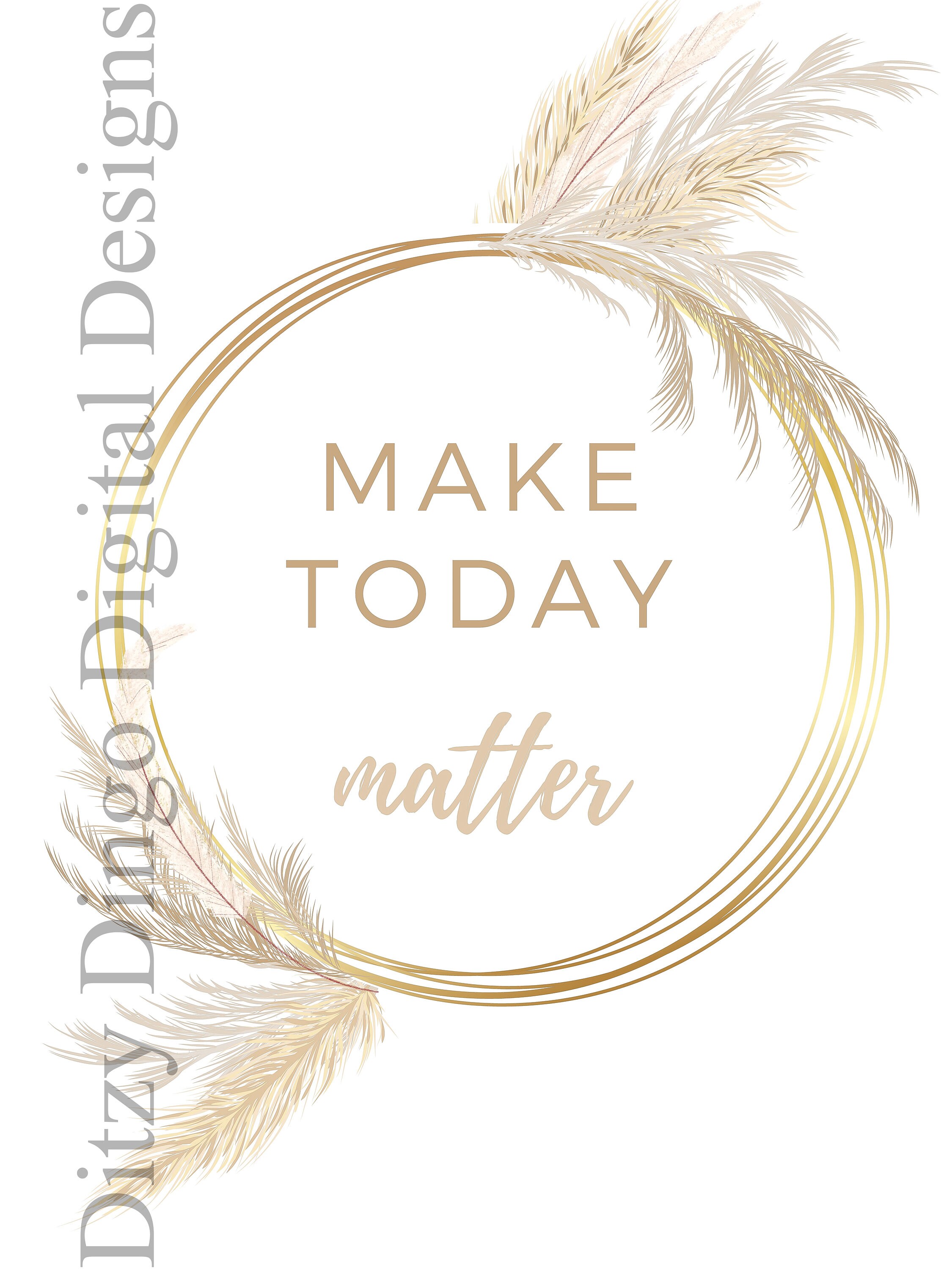 Boho Pampas Poster Digital Download set of 4 Classroom - Etsy