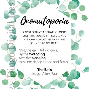 LITERARY DEVICE POSTERS Set of 10 | Greenery Floral | Digital Download ...