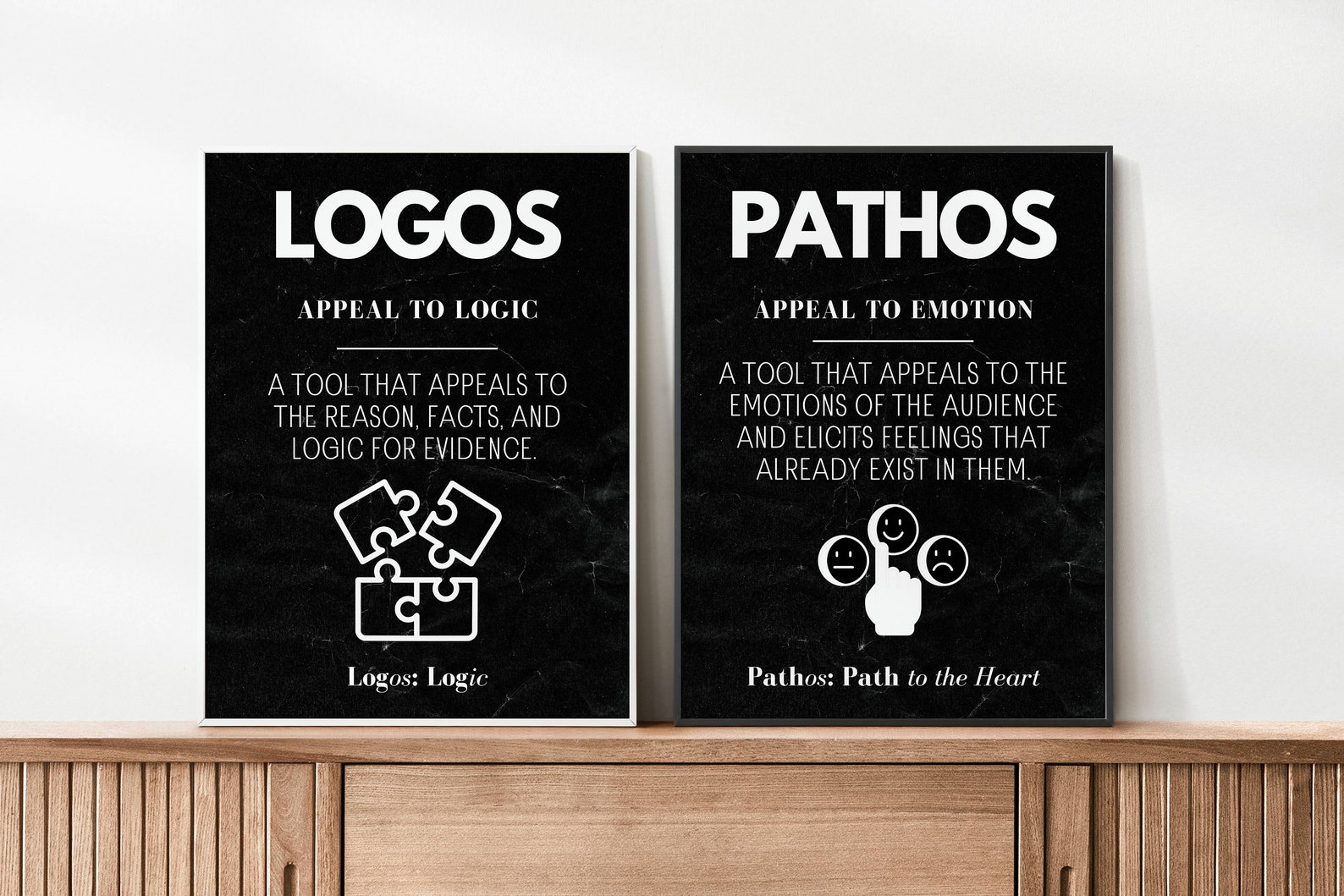 Ethos Pathos Logos Poster Set: Rhetorical Appeals, English Classroom ...