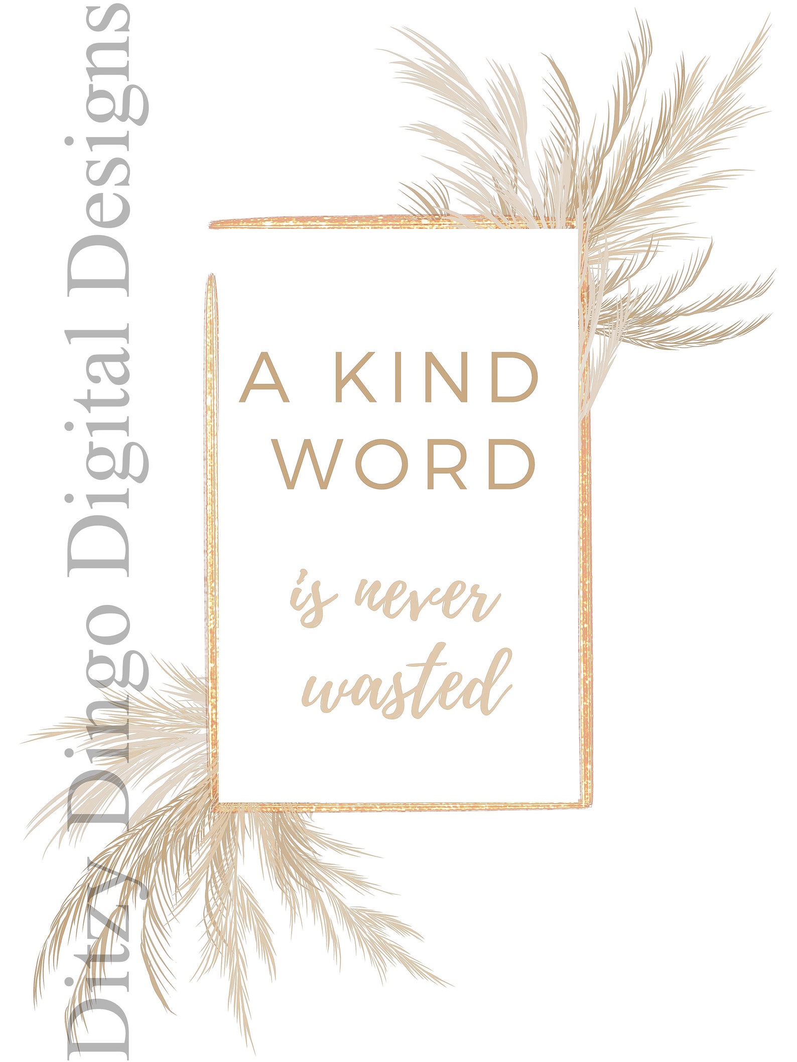 Boho Pampas Poster Digital Download set of 4 Classroom - Etsy