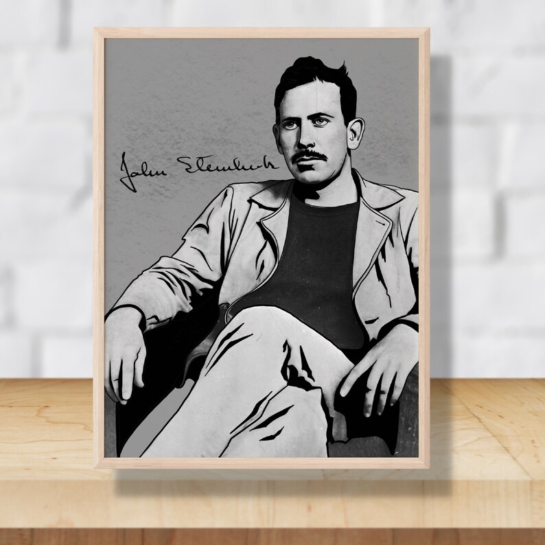 John Steinbeck Poster Digital Download Classroom Decor - Etsy