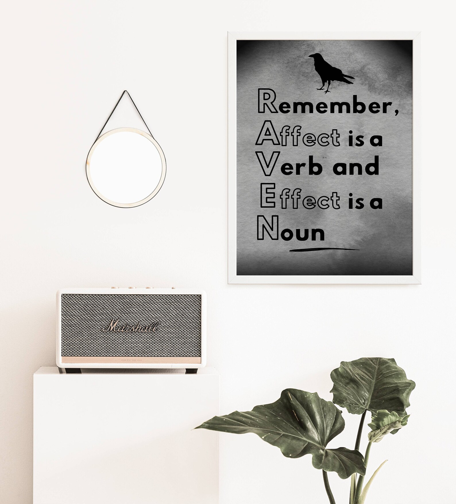 English Classroom RAVEN Poster Affect Effect Writing - Etsy