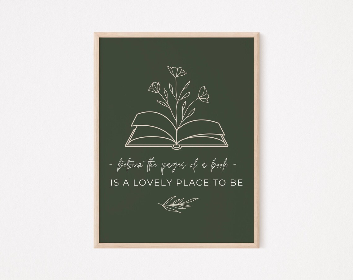 Book Lover Wall Art Digital Download English Teacher | Etsy