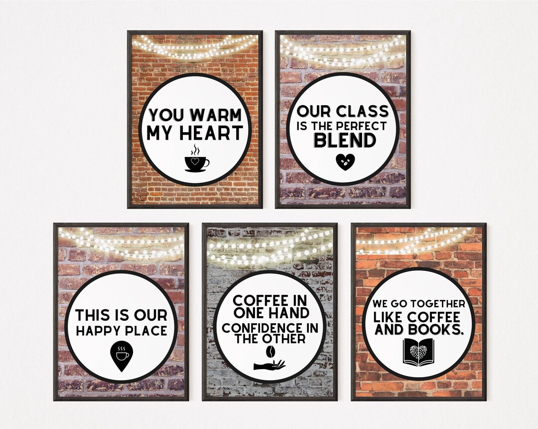 Coffeehouse Classroom Digital Download (set of 5) | SEL | Growth ...