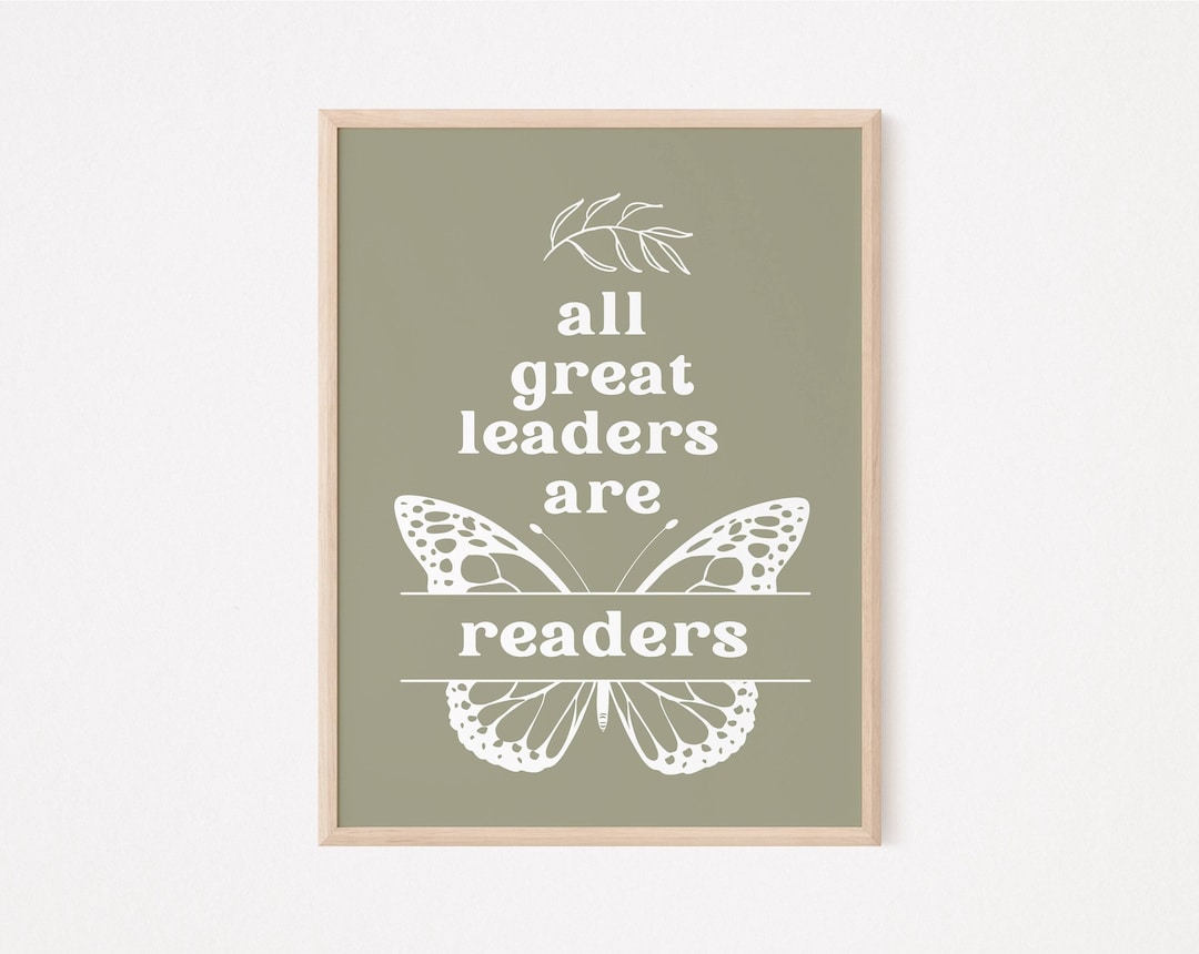 Leaders Are Readers Digital Download | Classroom Decoration | Reading ...