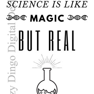 Science is Magic Poster Digital Download, Science Door Decor, Wall Art ...