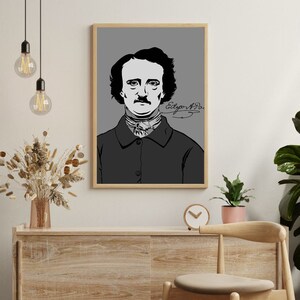 Edgar Allan Poe Poster | Digital Download | Classic Literature | Gothic ...