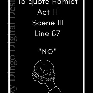 Shakespeare Hamlet Wall Art | Digital Download | English Teacher ...