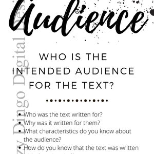 SOAPSTONE Strategy Poster set of 7 Digital Download English Classroom ...