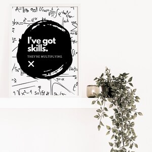 Funny MATH CLASSROOM Poster Digital Download (set of 4) | Humor | Math ...