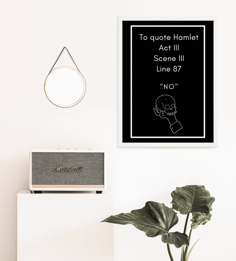 Shakespeare Hamlet Wall Art Digital Download English - Etsy