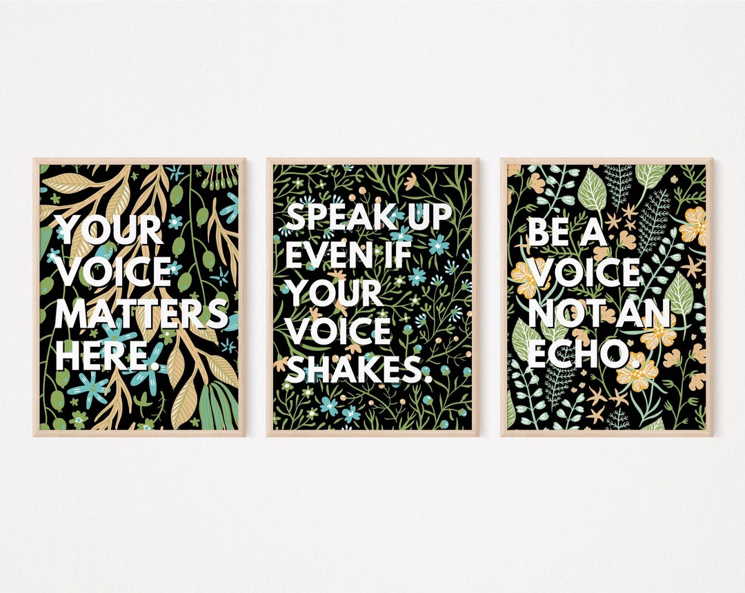 Floral Growth Mindset Posters: Classroom Decor (set of 3) (digital ...