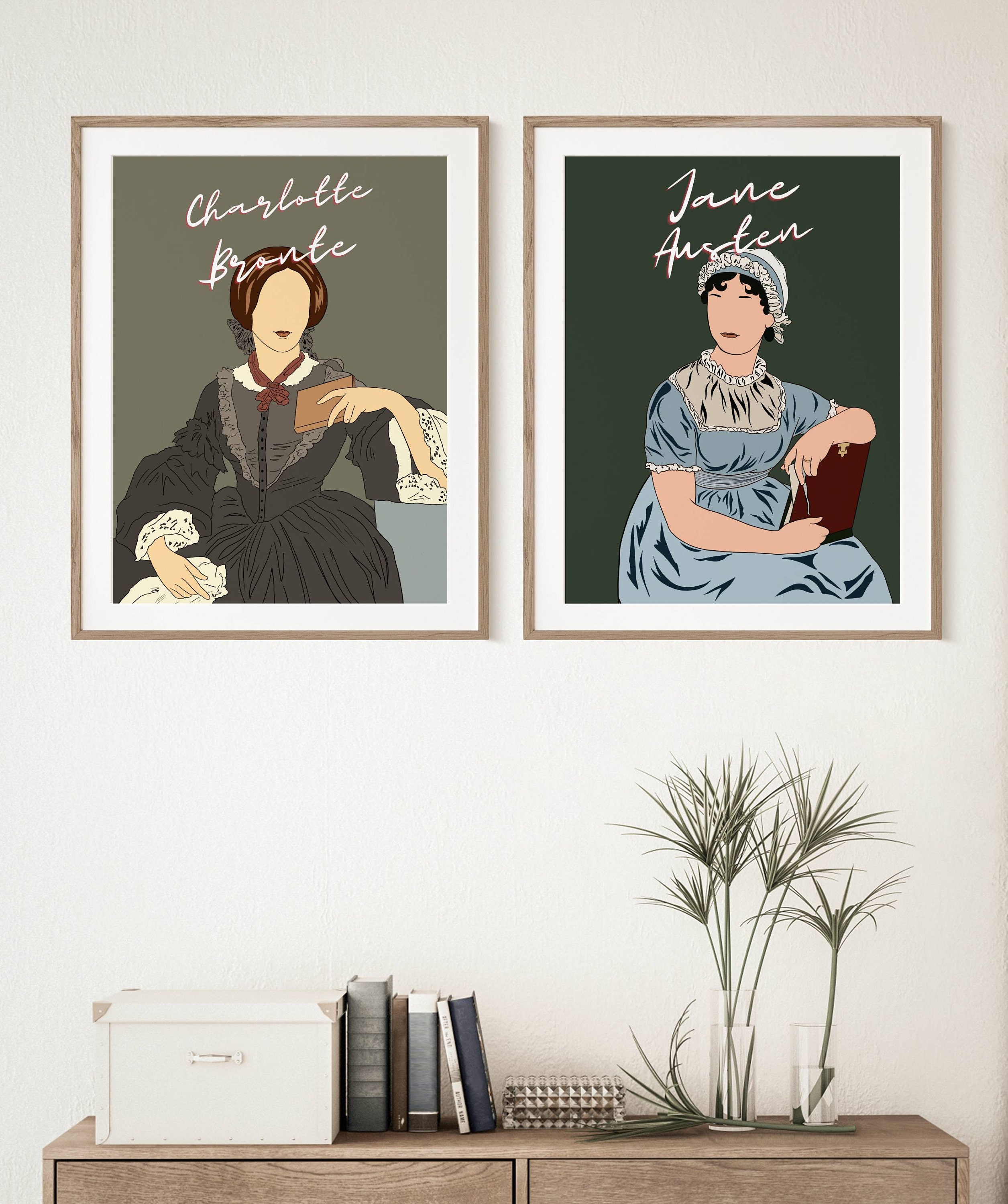 CLASSIC FEMALE AUTHOR Posters set of 3 Digital Download - Etsy