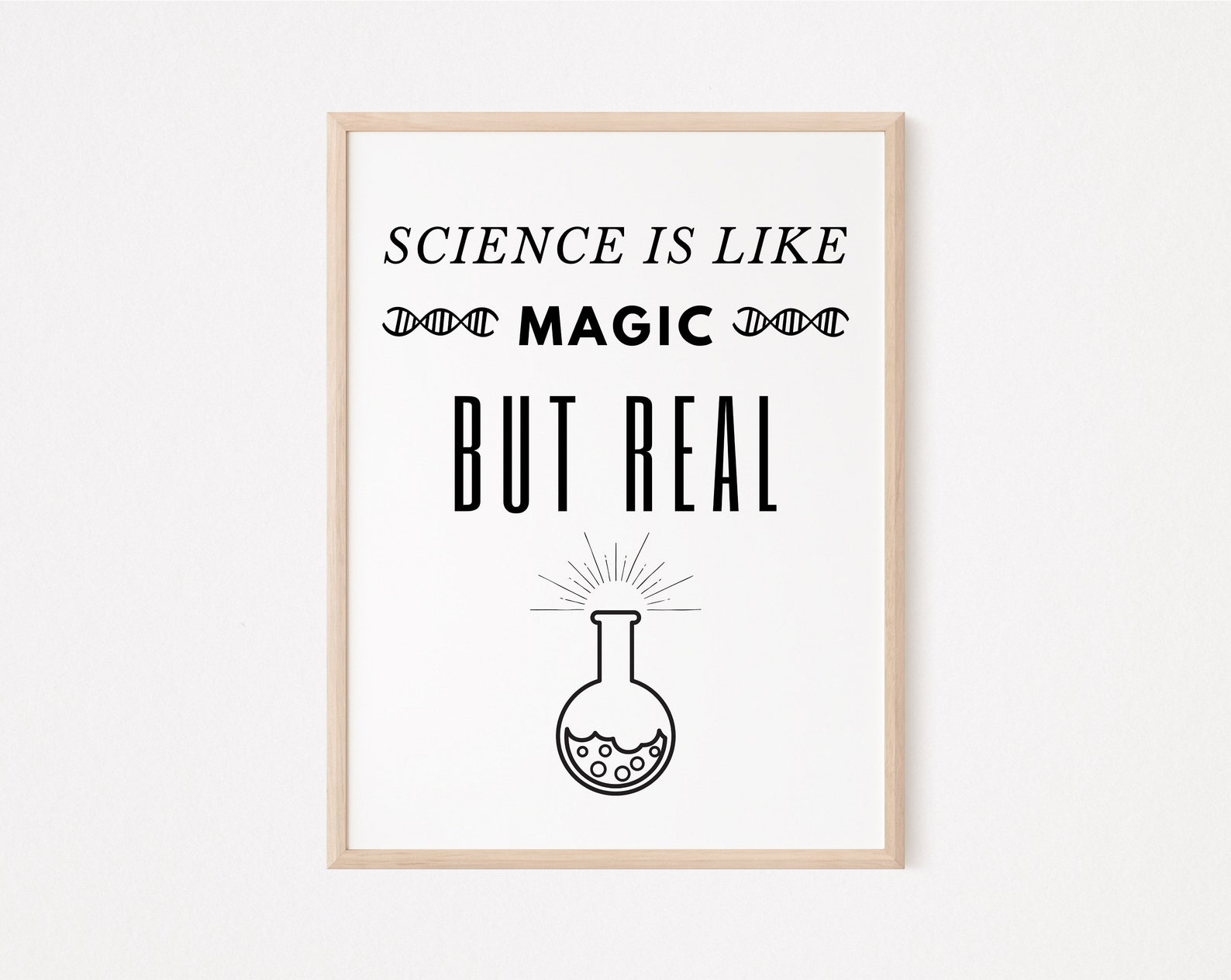 Science is Magic Poster Digital Download Science Door Decor | Etsy
