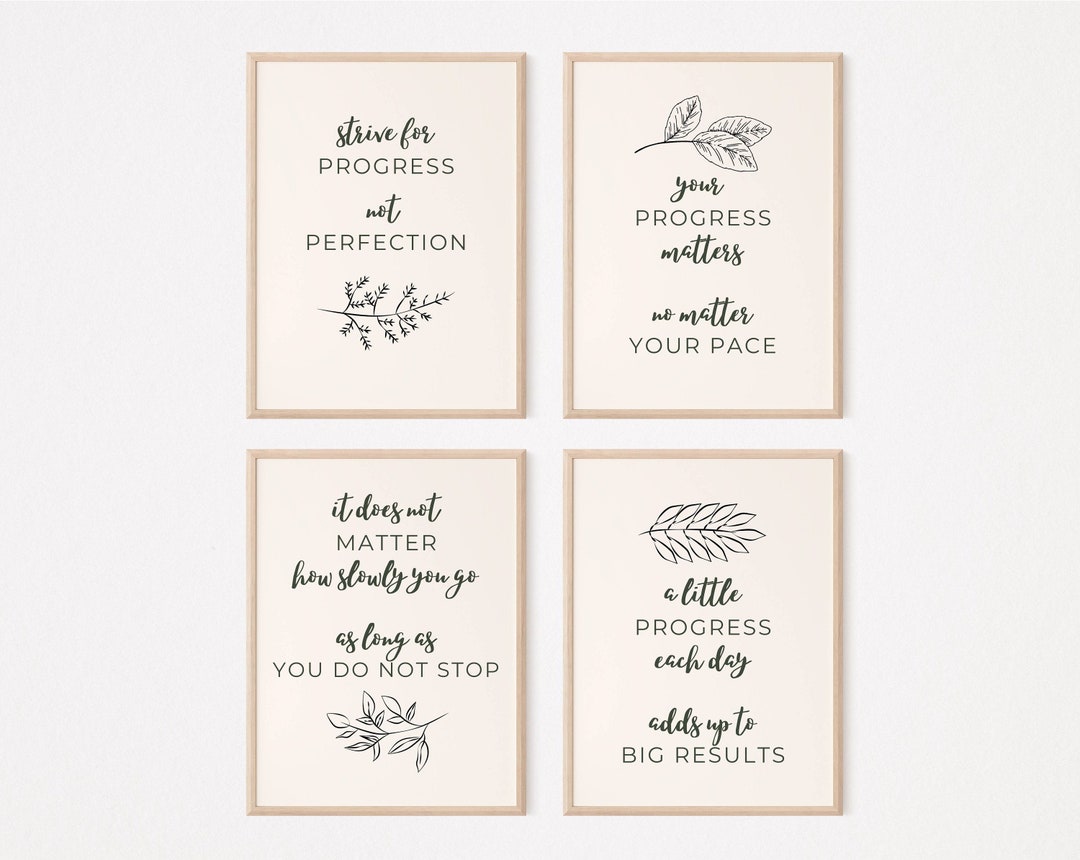 PROGRESS Growth Mindset (set of 4) Digital Download | Classroom Decor ...