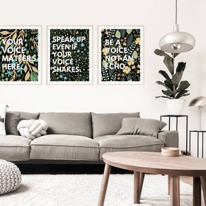 Floral Growth Mindset Posters: Classroom Decor (set of 3) (digital ...
