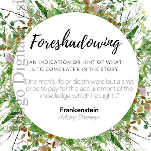 LITERARY DEVICE POSTERS Set of 10 | Greenery Floral | Digital Download ...