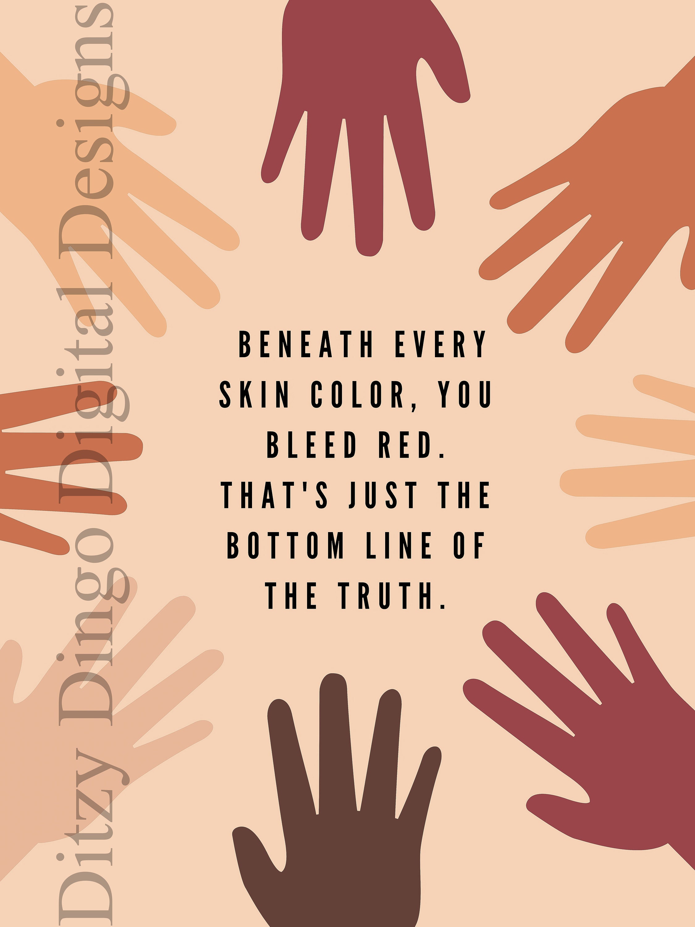 Diversity Inclusion Poster Set of 4 Diversity Poster - Etsy