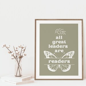 Leaders Are Readers Digital Download | Classroom Decoration | Reading ...