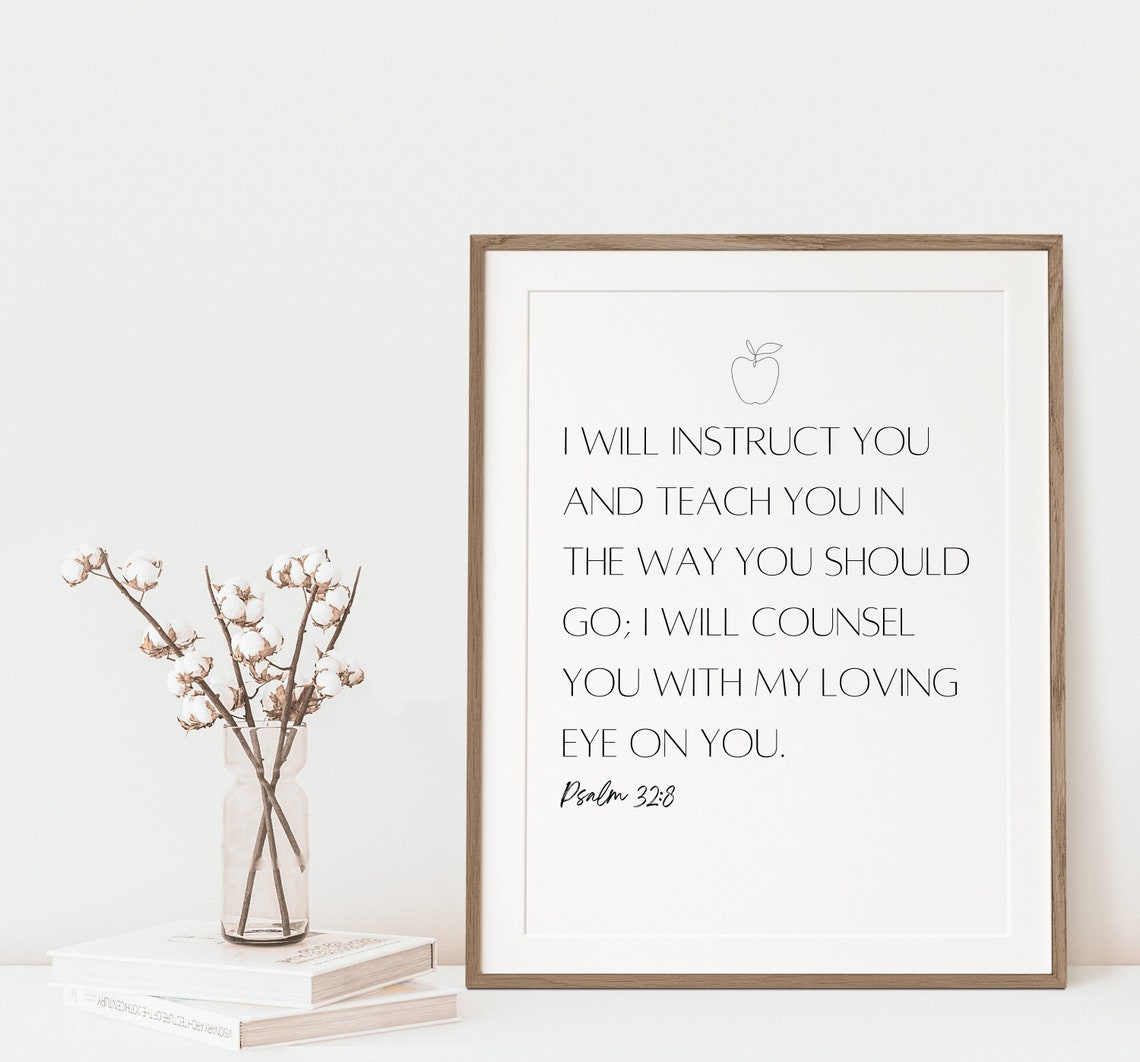 Christian Teacher Bible Verse Digital Download Bible Verse - Etsy