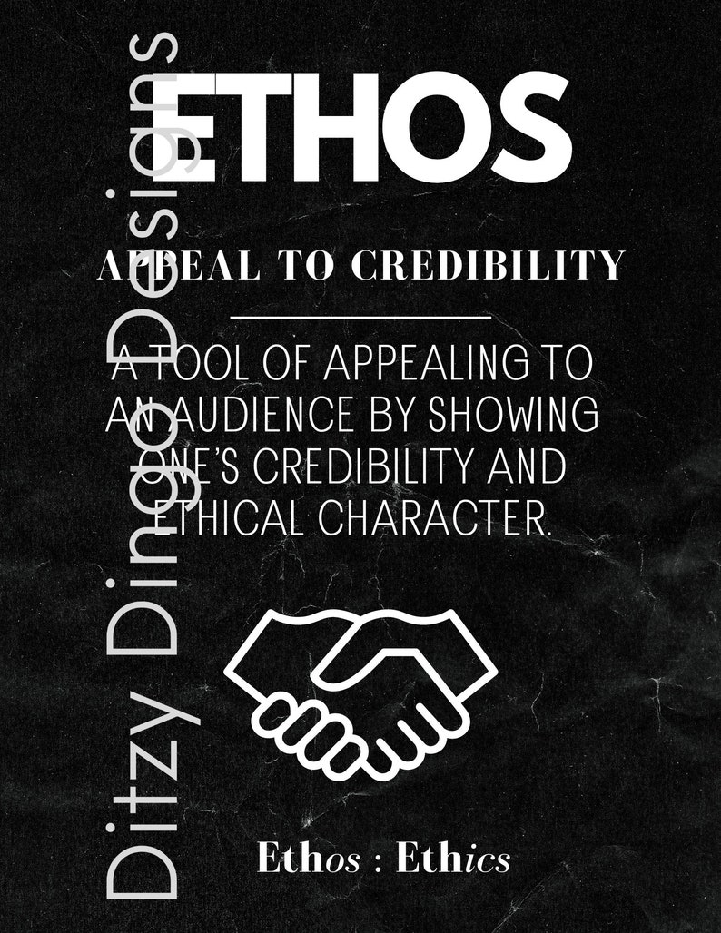 Ethos Pathos Logos Poster Set: Rhetorical Appeals, English Classroom ...