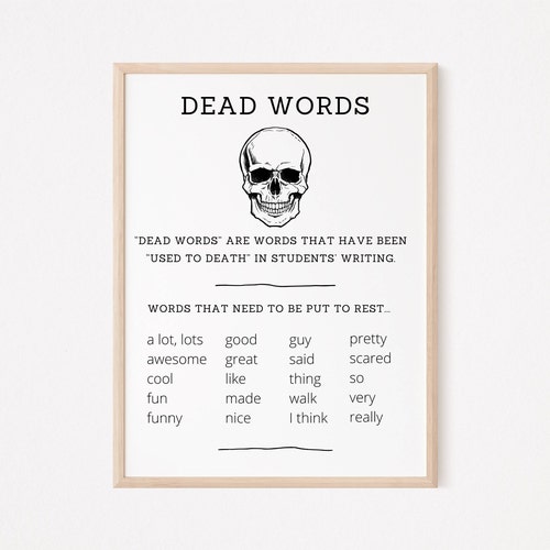 English Classroom Decoration Writing Poster Middle School - Etsy