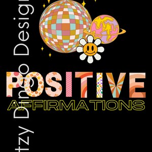 Groovy Positive Affirmation Digital Download (set of 6) | Wall Art ...