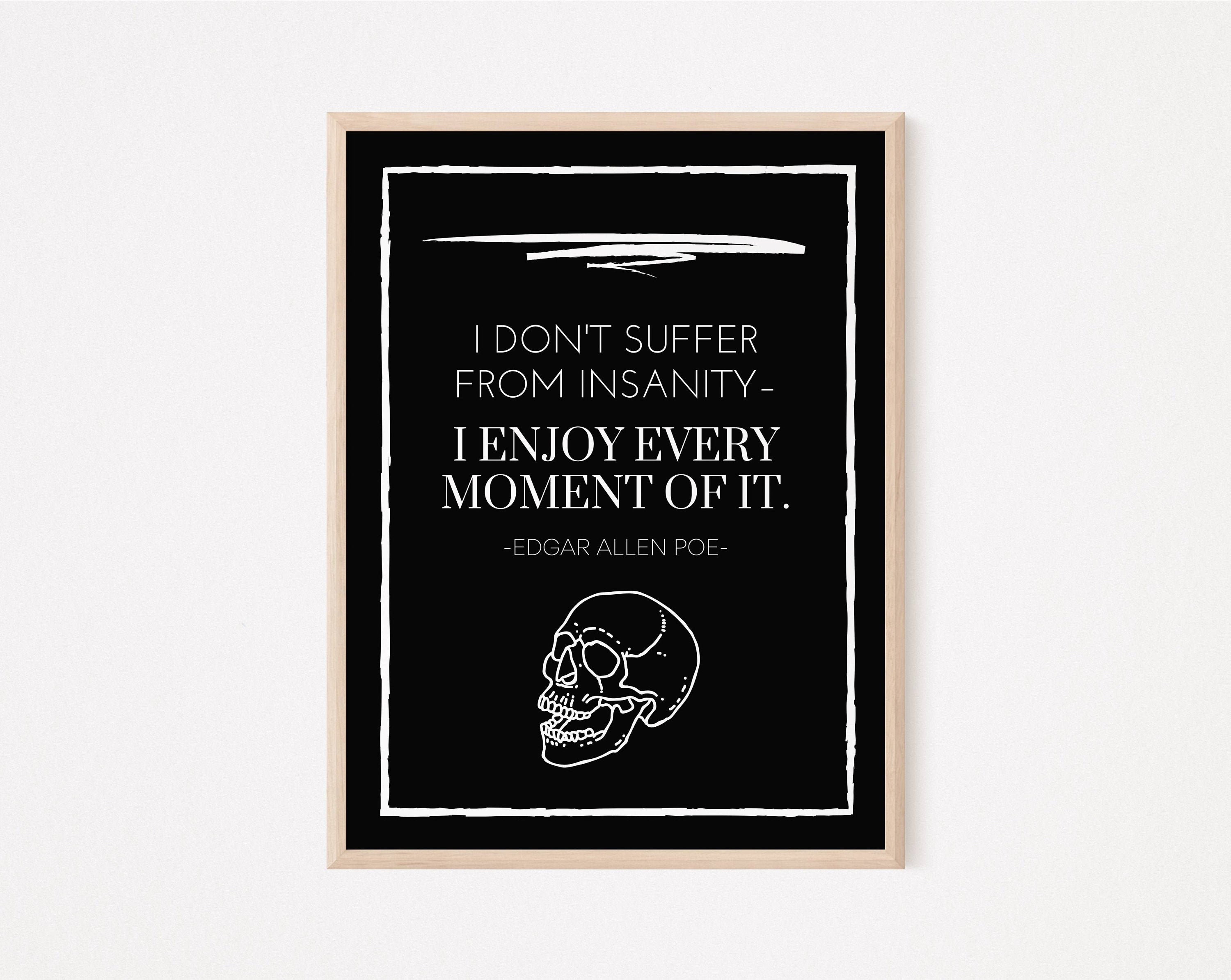 Edgar Allan Poe Wall Art Digital Download English Teacher | Etsy