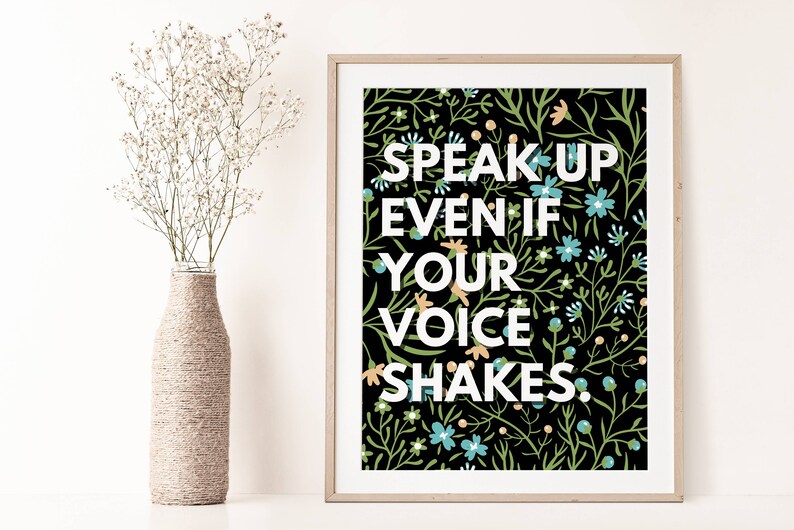 Floral Growth Mindset Posters: Classroom Decor (set of 3) (digital ...