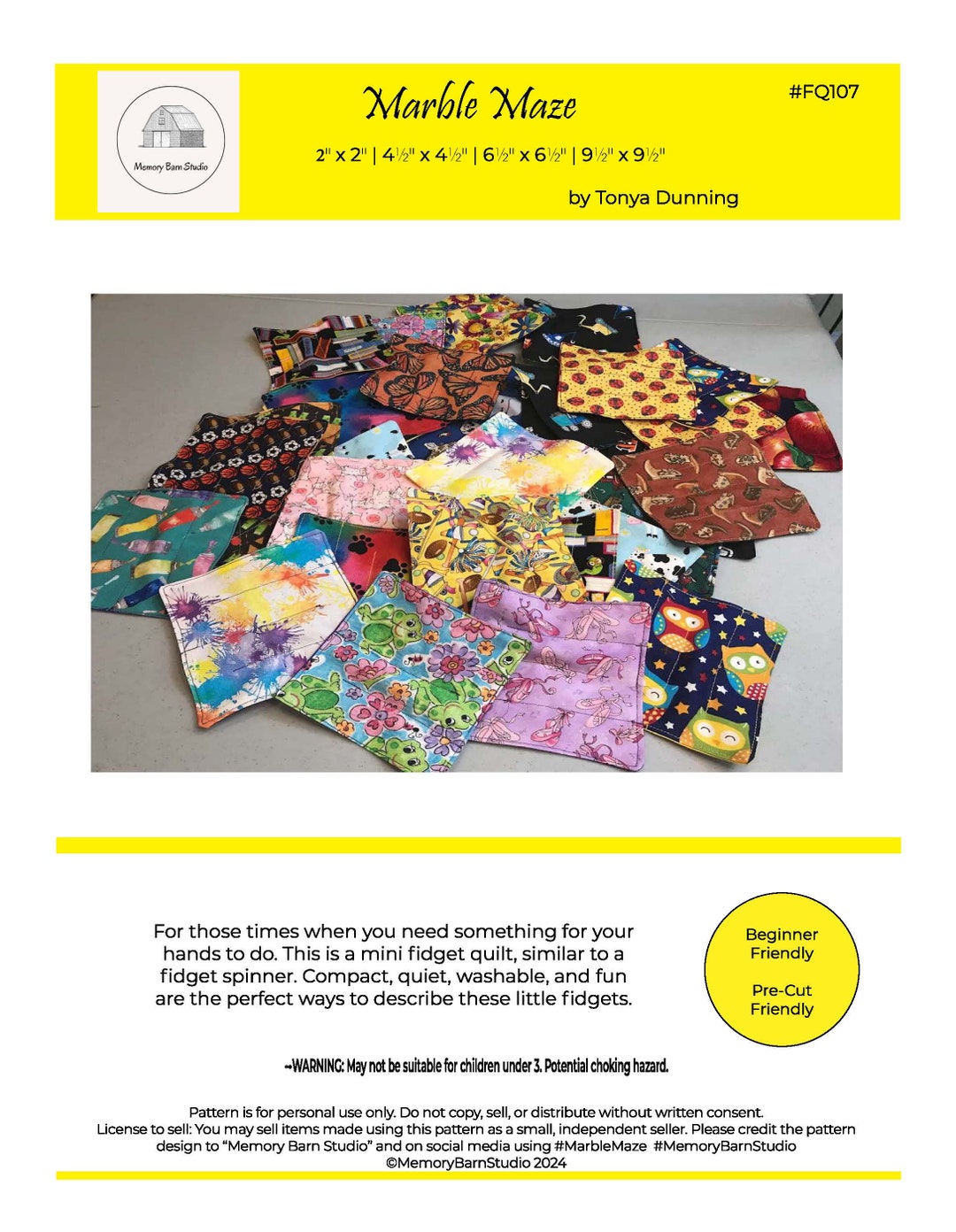 Marble Maze PDF Pattern Download Only - Etsy