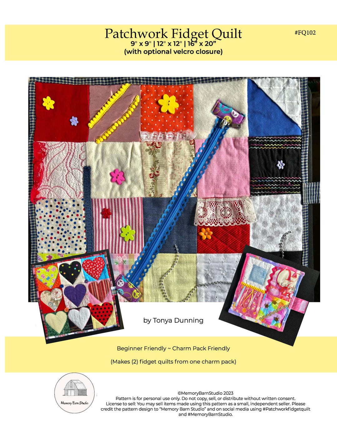 Patchwork Fidget Quilt Pattern PDF Download Only - Etsy
