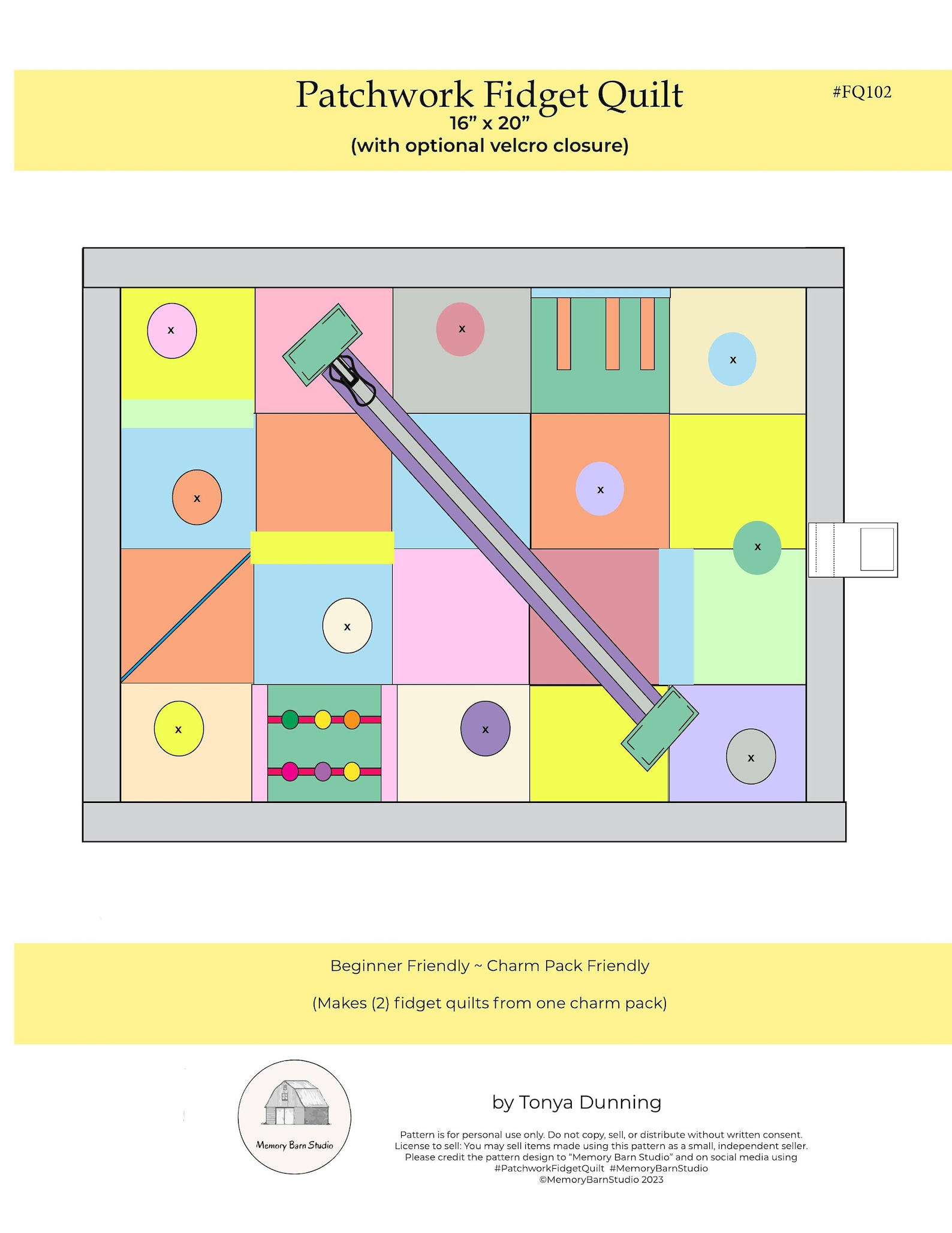 Patchwork Fidget Quilt Pattern PDF Download Only - Etsy