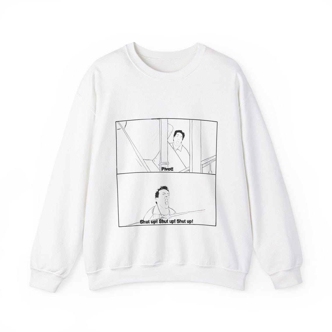 Pivot Ross Chandler Friends Sweatshirt 90s TV Show Ross Gellar Rachel ...