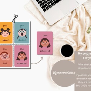 Emotional Cards for Children to Print, Emotion Cards, as PDF in A4 and ...