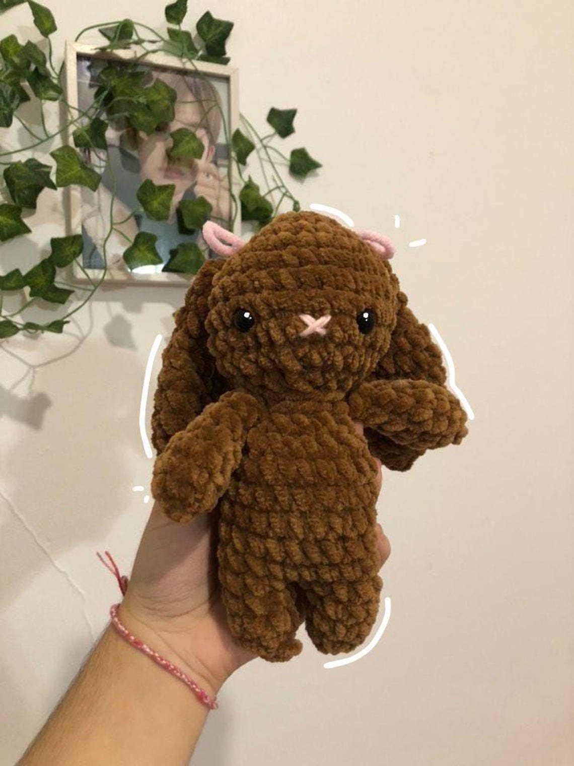 Coquette Bunny Plushie With Bows - Etsy