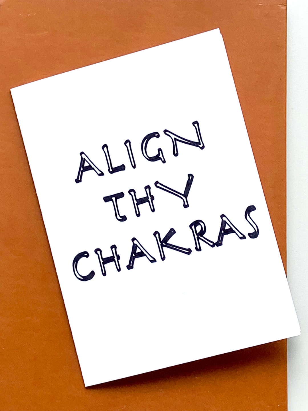 Align Thy Chakras//funny Greeting Cards//just Because - Etsy