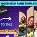 Wood Arch Panel Template Digital Download - Etsy