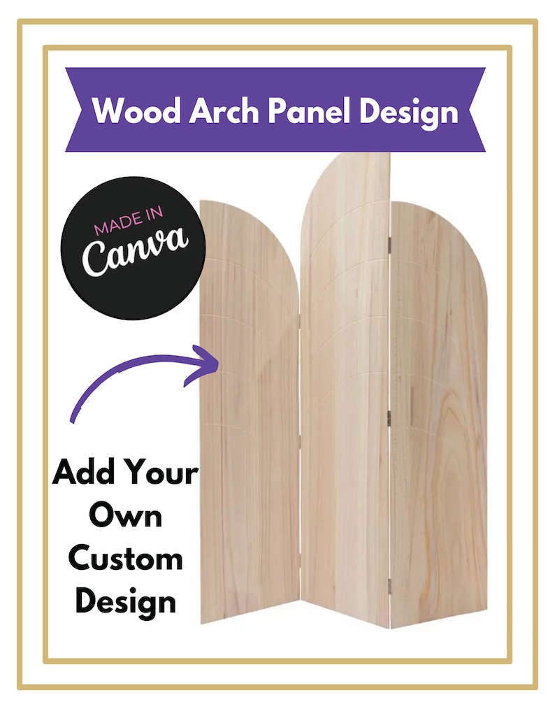 Wood Arch Panel Template Digital Download - Etsy