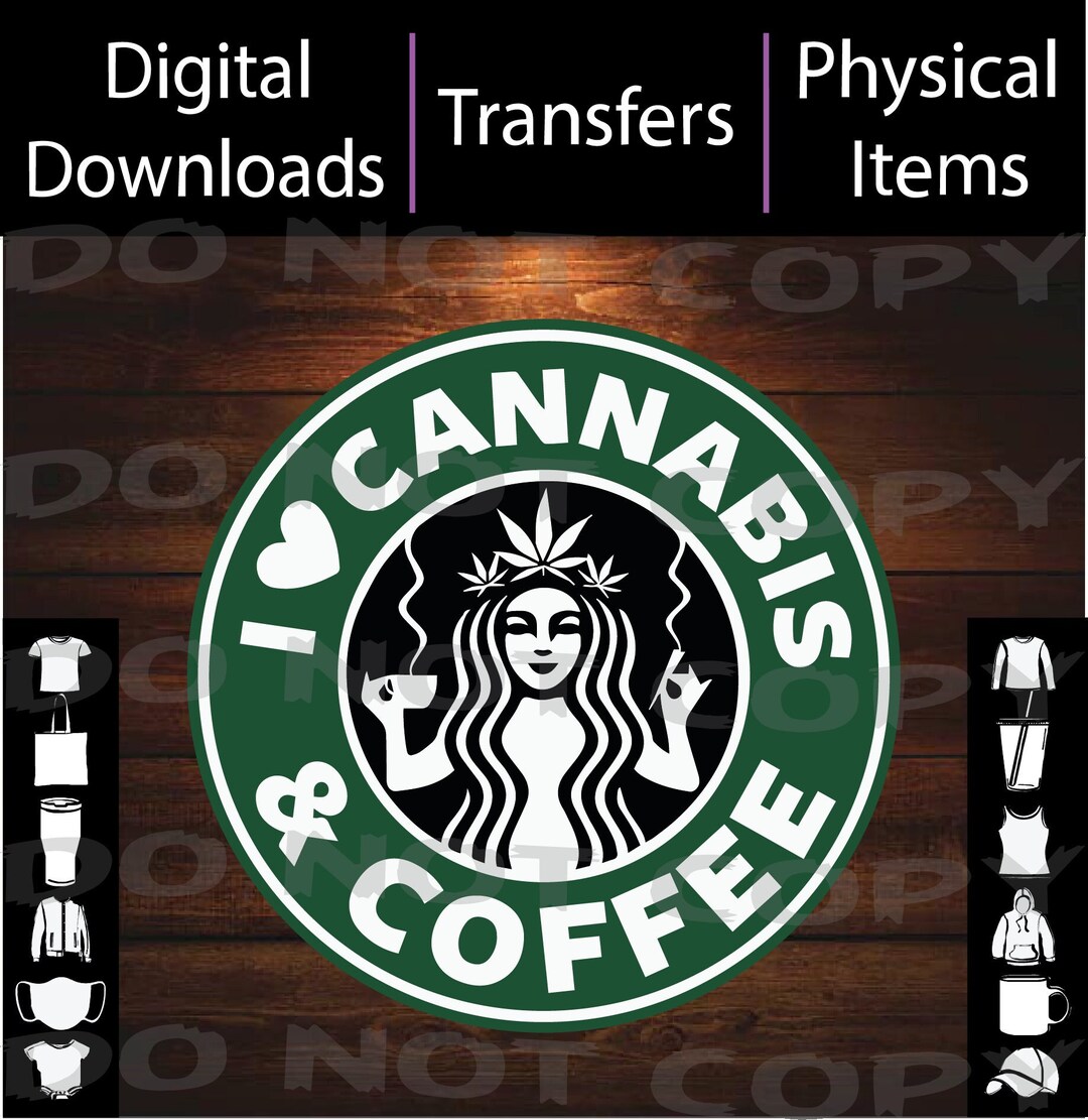 Cannabis & Coffee - SVG | PNG - Digital Download - Etsy